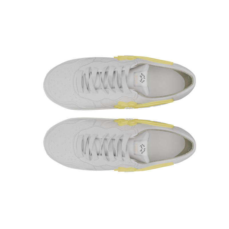 “FNF” GOAT Kicks | White Yellow – WATER THE PLANT